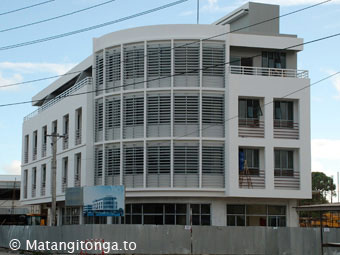 Taumoepeau Building nears completion | Matangi Tonga