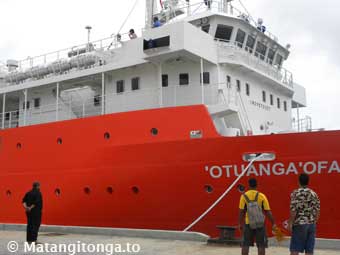 MV ‘Otuanga‘ofa arrives back in Tonga | Matangi Tonga