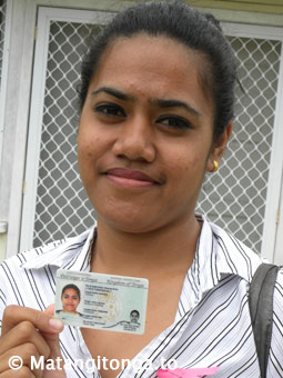New National Identification card for voters | Matangi Tonga