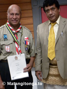 'Iteni Helu receives Scouts Silver Wolf Award | Matangi Tonga