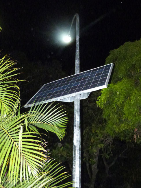 First solar-powered street lights on trial in Nuku'alofa CBD | Matangi ...