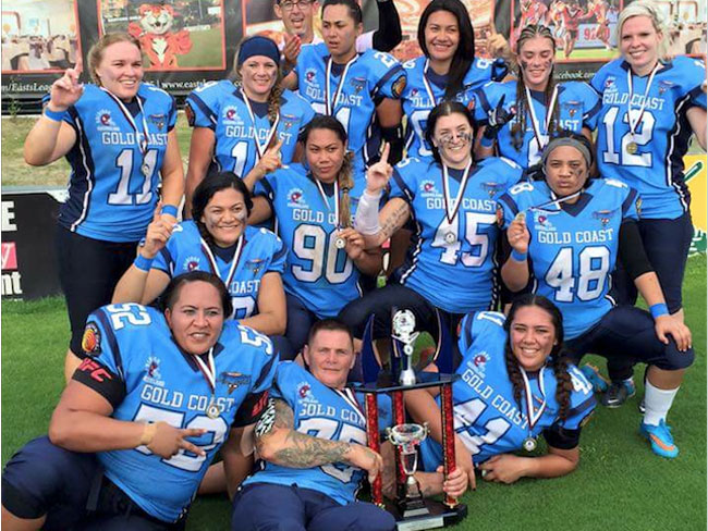 Caroline has her sights set on the Australian Women’s Gridiron team ...