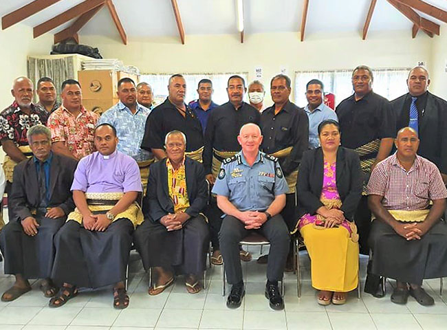 Police Commissioner meets Vava’u officers | Matangi Tonga