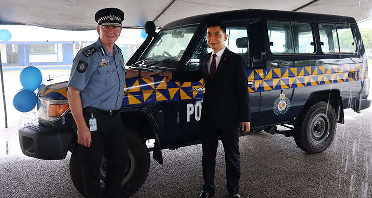 New Police vehicles from China | Matangi Tonga