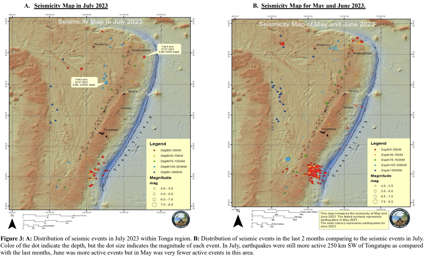 58 earthquakes reported for July | Matangi Tonga