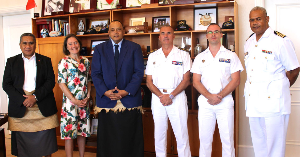 PM meets with French Vice-Admiral Laurent Lebreton | Matangi Tonga