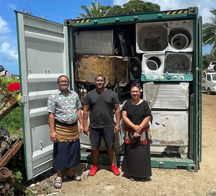 13,000 kg electronic waste collected in Tonga for removal | Matangi Tonga