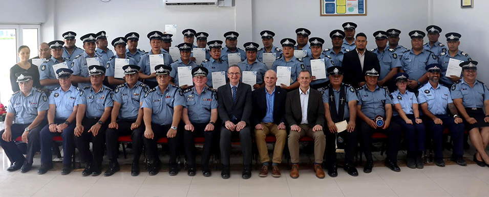 25 officers complete UK Policing training in Tonga | Matangi Tonga
