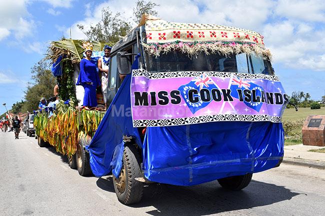 Colourful Miss Pacific Islands float parade | Matangitonga
