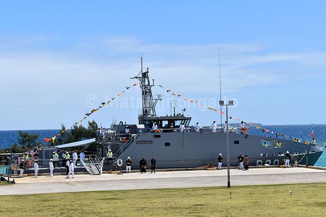 King commissions Tonga Navy HQ and patrol boat | Matangitonga