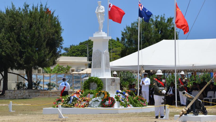 Remembrance Sunday wreaths laid at new site | Matangi Tonga