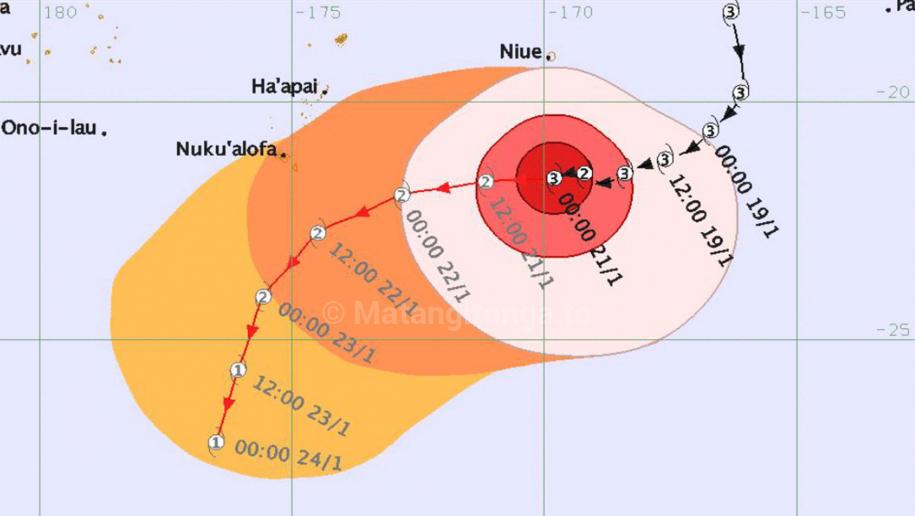 Tropical Cyclone warning for southern Tonga | Matangitonga