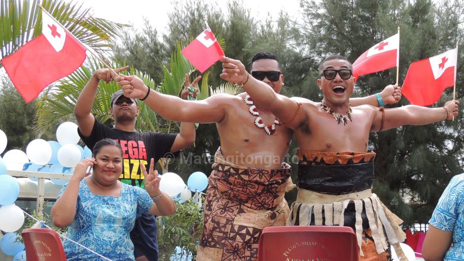 Parade of Tonga flag bearers raises support for Tongan Olympic Team ...