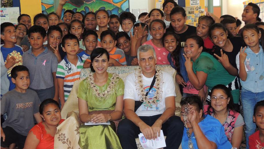 Tongan school children contribute to 'Colours for Peace' exhibition ...