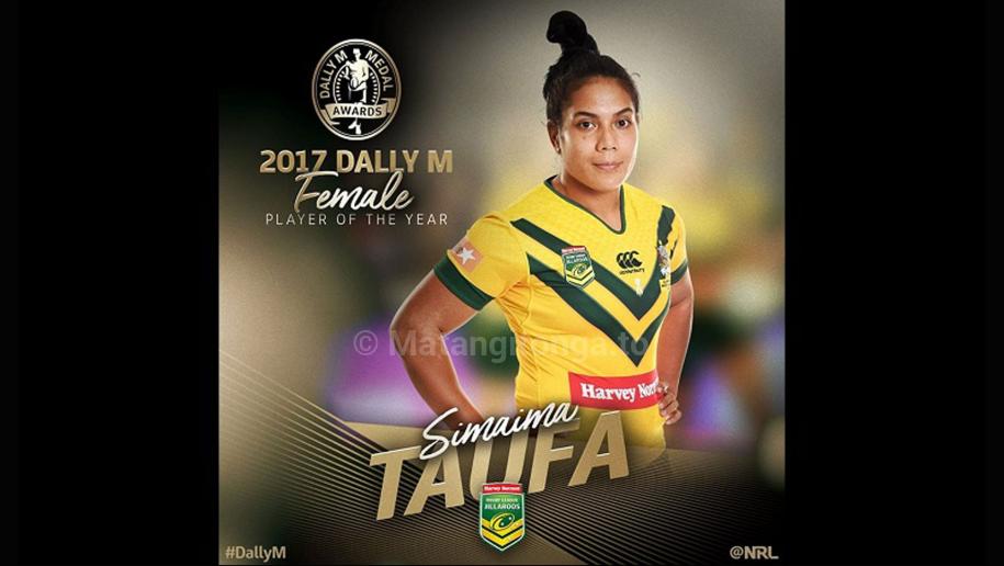 Simaima Taufa rugby league 'Female Player of the Year' | Matangi Tonga