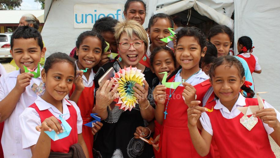 Tongan students learn joy of Origami | Matangi Tonga