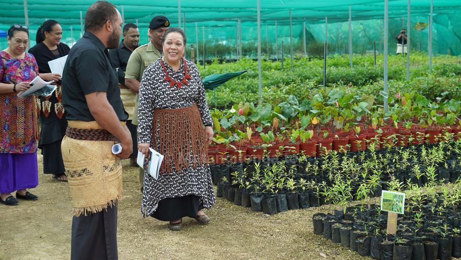 Queen visits MORDI plantation in support of local farming | Matangi Tonga