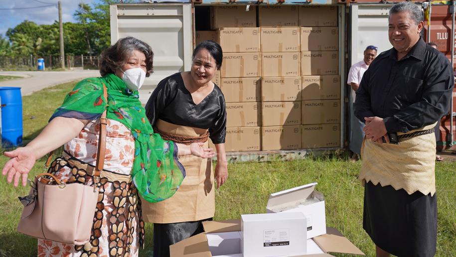 200,000 COVID-19 masks donated to Tonga | Matangi Tonga