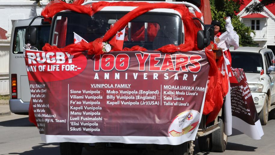 Palace visit and red float parade highlight Tonga Rugby Union ...