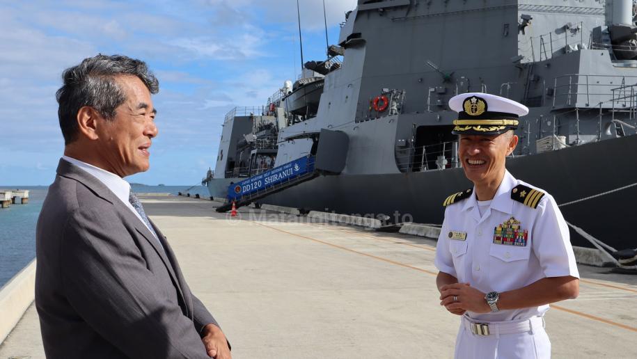 Japanese destroyer arrives in Nuku'alofa | Matangi Tonga