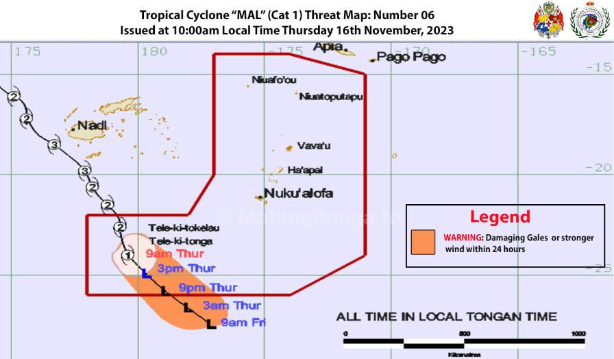 Ex-Tropical Cyclone Mal will no longer affect Tonga | Matangi Tonga
