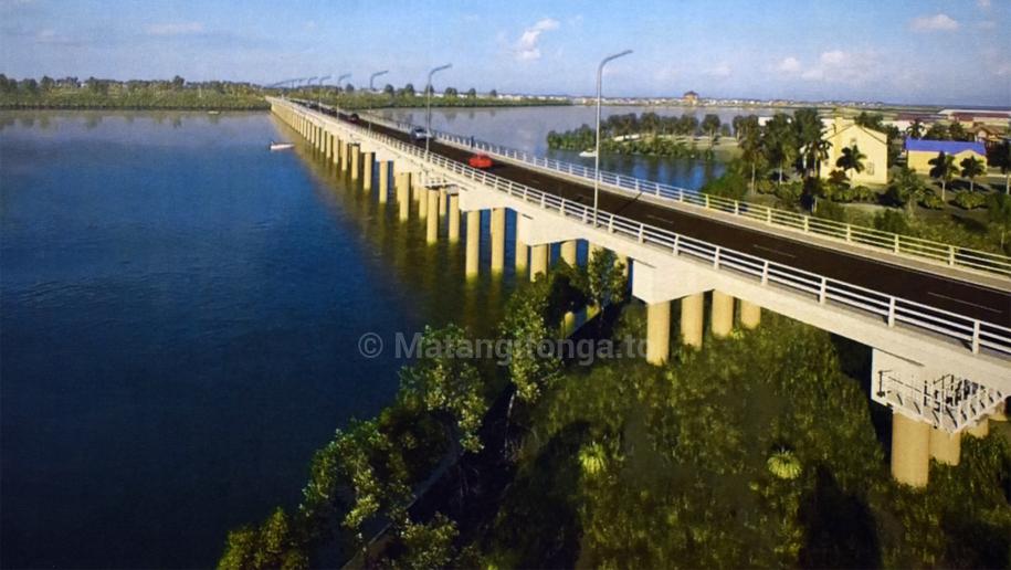 Fanga'uta Lagoon Bridge project ongoing | Matangi Tonga