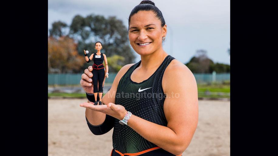 Dame Valerie Adams inspired Barbie doll | Matangi Tonga