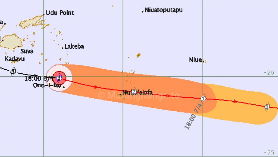 Tropical Cyclone Zena rapidly moving over Tongatapu today | Matangi Tonga