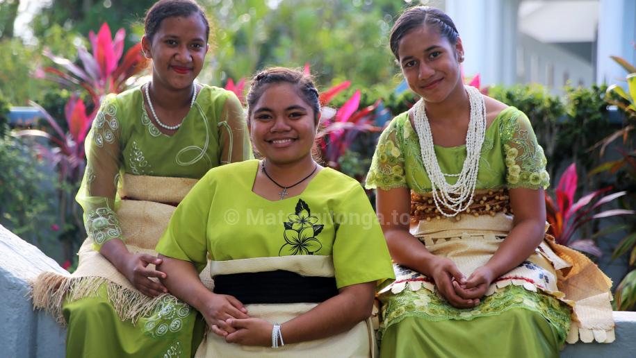 Children in their Sunday best for Fakame | Matangi Tonga