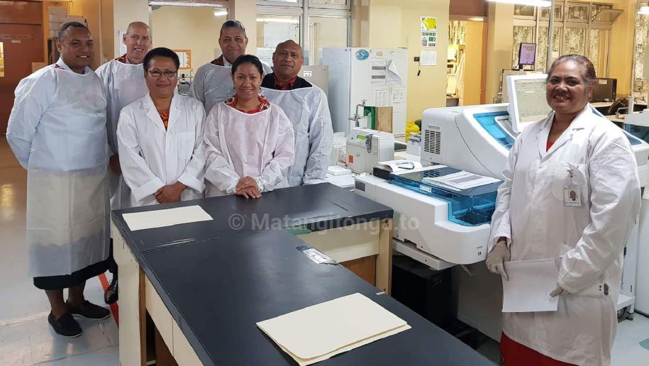 New analyser for Vaiola Hospital laboratory | Matangi Tonga