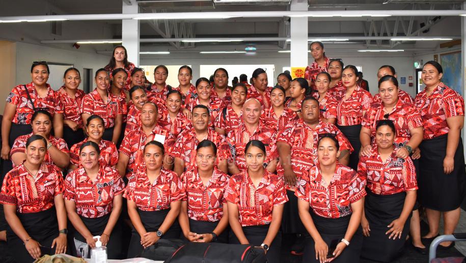 Tongan women's team at International Defence Rugby | Matangi Tonga