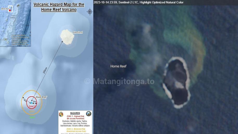 Home Reef eruption low risk to Vava'u and Ha'apai | Matangi Tonga