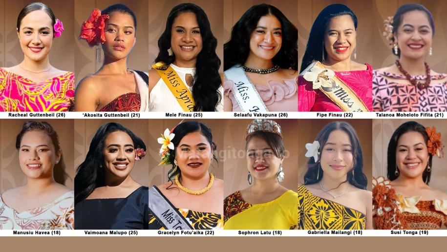 12 contestants for Miss Heilala crown 2024-25 | Matangi Tonga