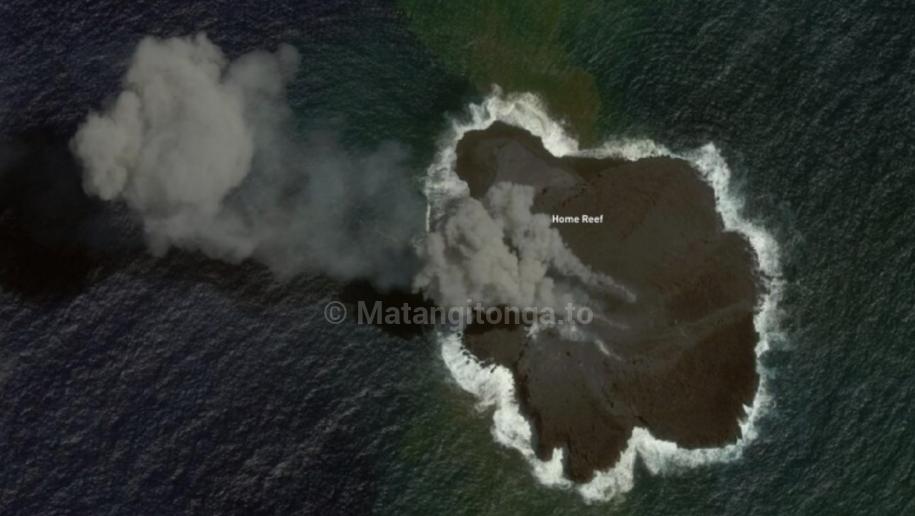 Home Reef Volcano grows new lava lobe, with ongoing activity | Matangi ...