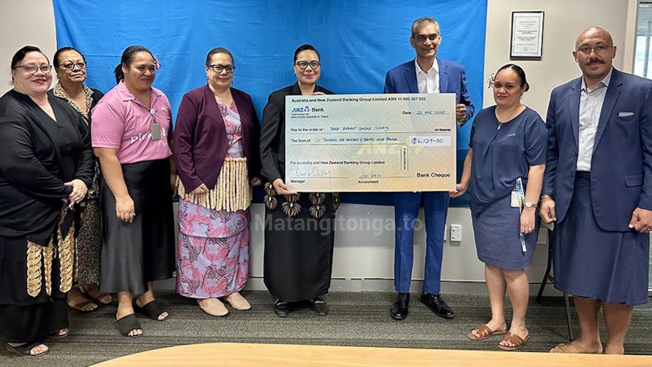 ANZ-Tonga staff raises $6129 for breast cancer awareness | Matangi Tonga